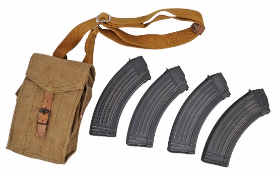 Cold War era Yugo / Serbian AKM AK47 4 Cell Magazine Pouch with 4 ...