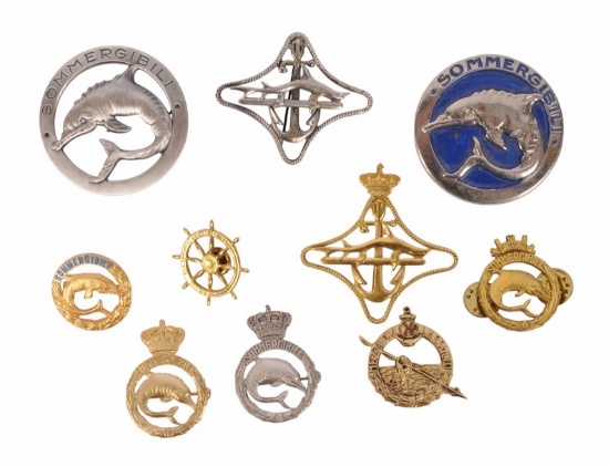 10 Italian Navy Submarine & Frogman Badges & Pins (A) | Online Auctions ...