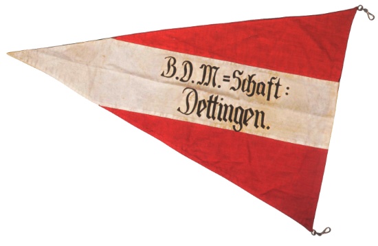 RARE *German WWII Nazi BDM (League of German Girls) Pennant (C4P ...