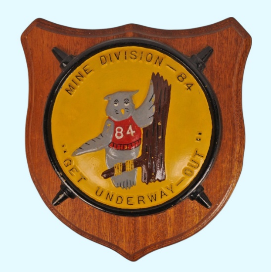 Vietnam Era US Navy Minesweeper Mine Division 84 1969 Dated Command ...