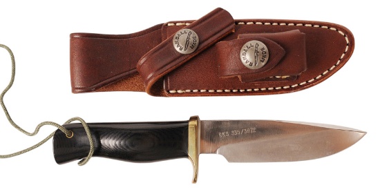 Randall Model 28 Fixed Blade Hunting Knife with Original Scabbard and ...