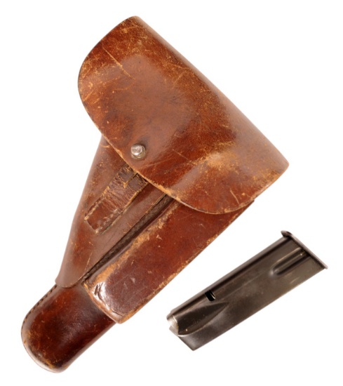 *German WWII Occupied Browning P35 Hi Power Holster with extra magazine ...