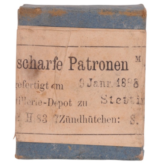 German Pre WWI Patronen Jan 1898 Dated 11MM Mauser Box of 10 Rd (RCP ...