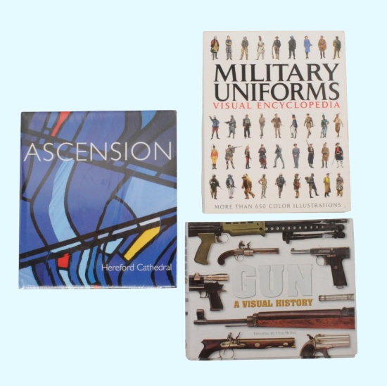 Lot of 3 Books Gun:A Visual History, Military Uniforms:Visual ...
