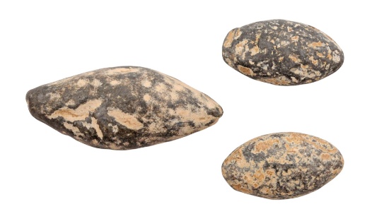 Ancient Lead Sling Bullets Glandes — Likely Roman Period, Projectiles ...