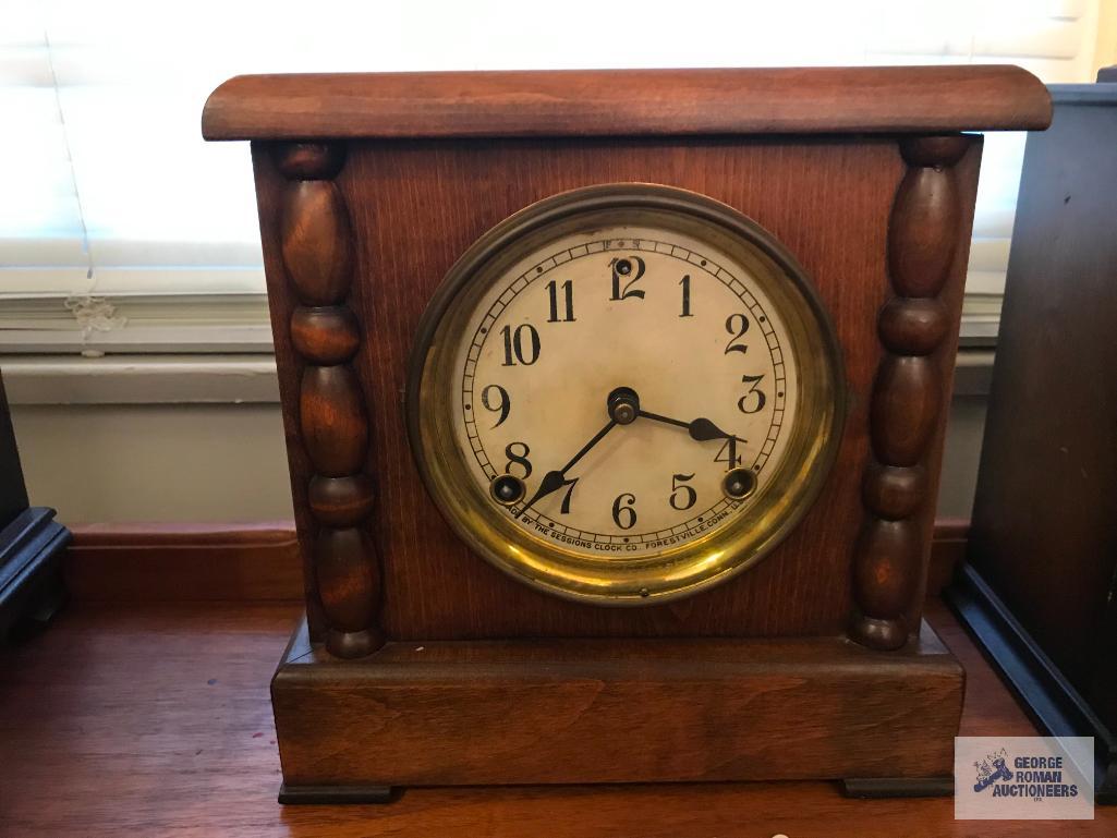 THE SESSIONS CLOCK CO. ANTIQUE MANTEL CLOCK | Proxibid