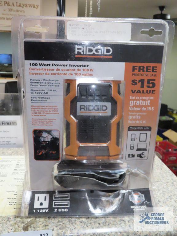 Ridgid 100W power inverter, new in package | Proxibid