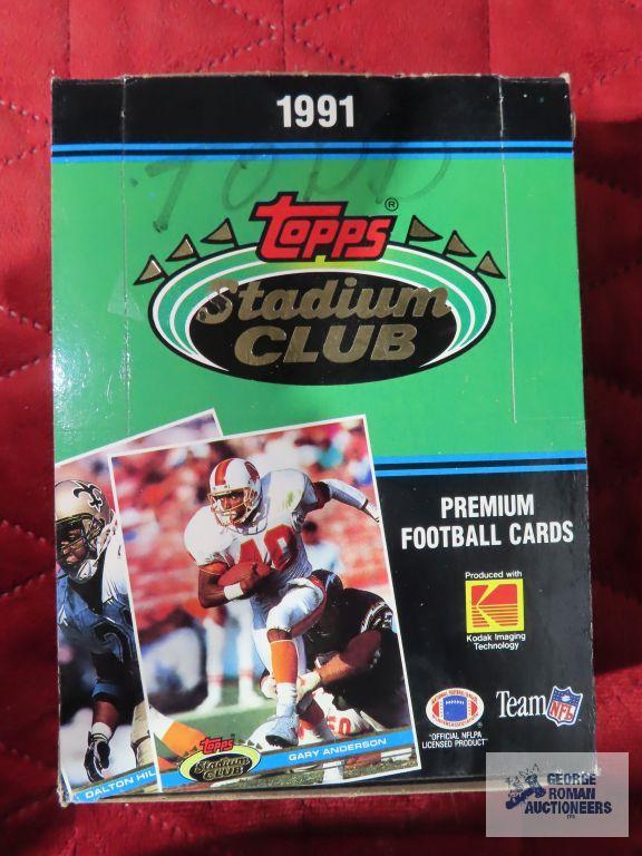 1991 Topps Stadium Club football cards with box | Proxibid