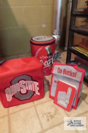 Ohio State soft coolers and Coca-Cola cooler | Online Auctions | Proxibid