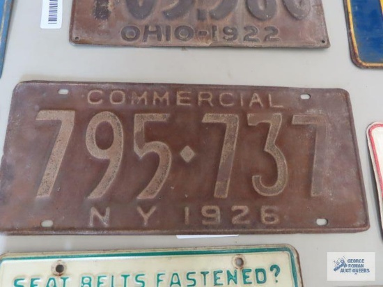 1926 New York commercial license plate | Art, Antiques & Collectibles ...