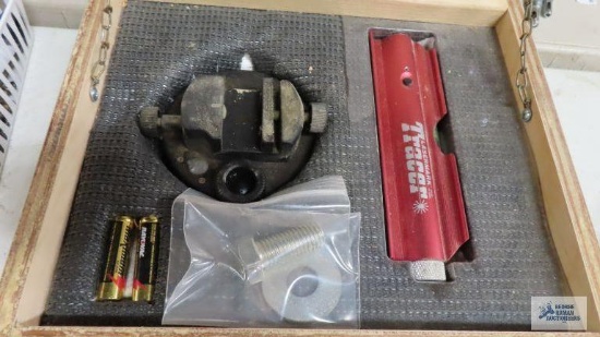 Lasermark Tracer laser level transom with wooden case | Online Auctions ...