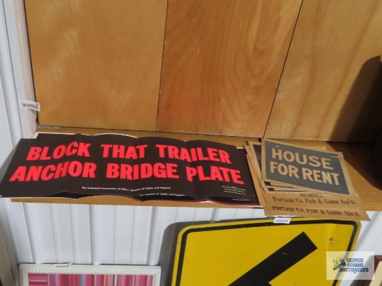 Variety of paper and cardboard signs | Heavy Construction Equipment ...