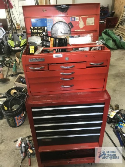 Craftsman rolling tool box base with MB century top | Online Auctions ...