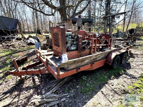 Round log shaper with GM Detroit Type SW-VS diesel engine including ...