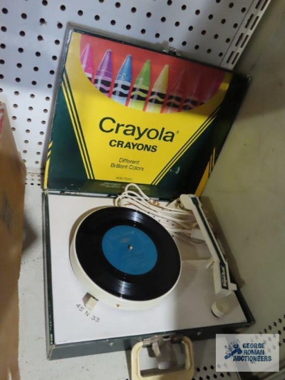 Vanity Fair Crayola Crayons advertising portable record player | Art ...
