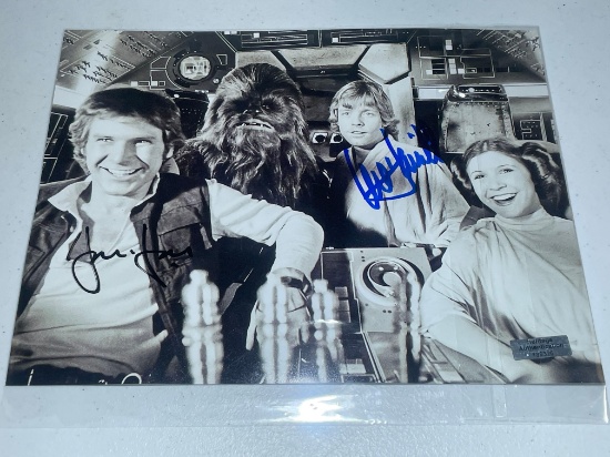 Star Wars ?Harrison Ford? & Mark Hamill? Autographed Picture | Art ...