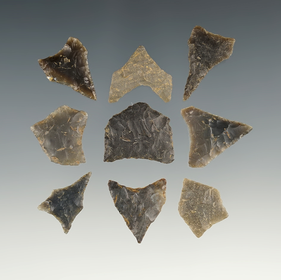 Set of 9 Jacks Reef Pentagonal Triangle points in | Proxibid