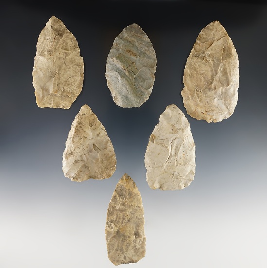 Set of 6 nicely made Indiana Blades. The largest is 3 1/16". | Art ...