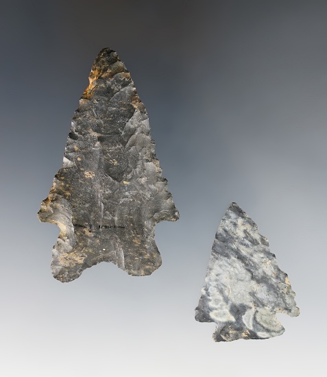 Pair of well made Ohio points including a nice MacCorkle. The largest ...