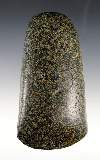4 1/2" Long Flared Bit Creased Celt that is well made from Hardstone ...