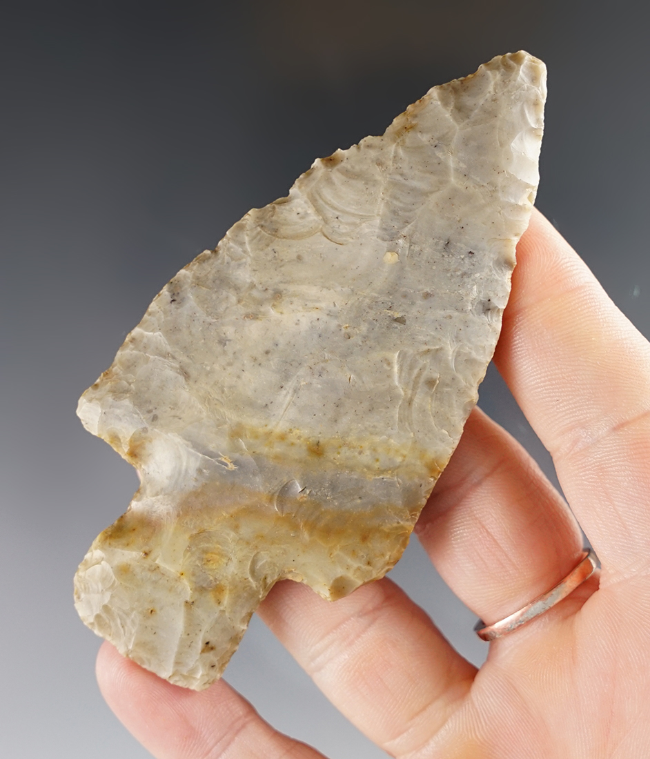 Heavily patinated 3 3/4" Flintridge Flint Adena | Proxibid