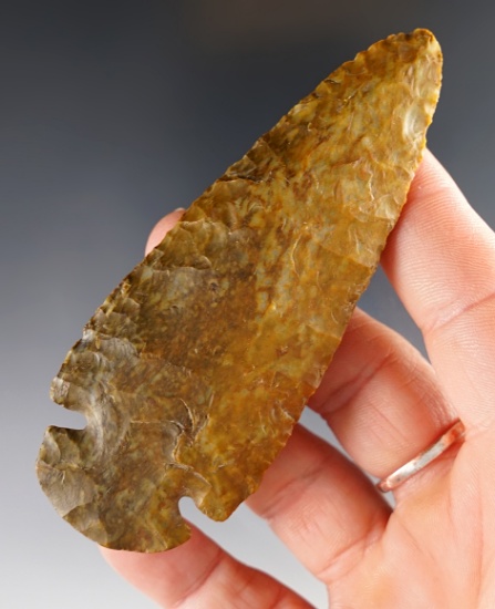 Beautiful material on this 3 3 /4" Dovetail - Plum Run Flint ...