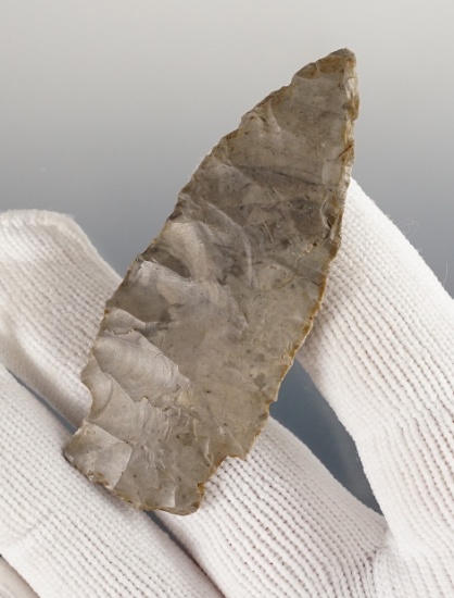 2 1/2" Scottsbluff made from Mozarkite Flint. Found in Lafayette Co ...