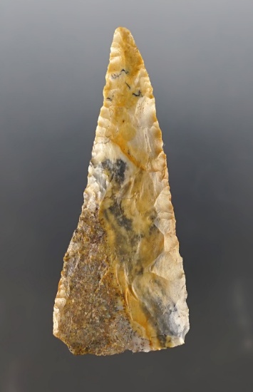 2 15/16" Ohio Triangular Knife made from highly colorful flint. | Art ...