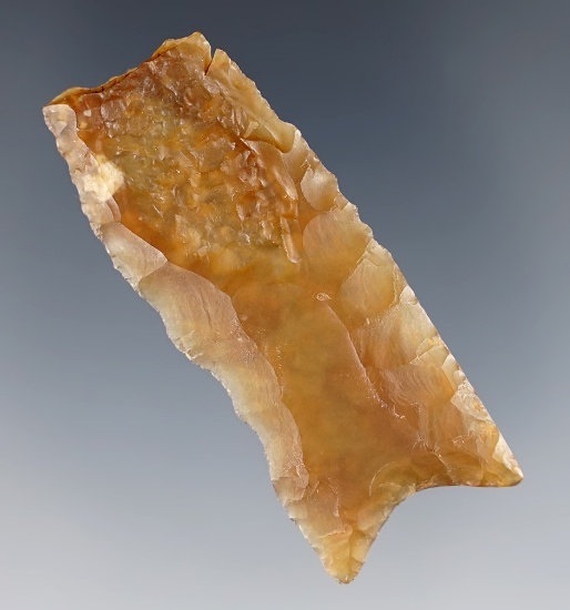 Highly translucent 2 1/16" Fluted Firstview point that was in a fire in ...