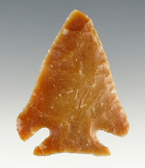 Exceptional flaking on this 1 13/16" Clay - Coastal Plains Chert ...