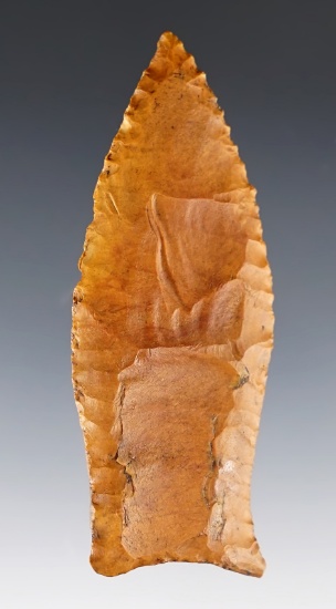 3 3/16" Simpson from river stained Flint. Found in Columbia Co ...