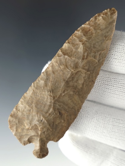 3 3/16" Corner Tang Knife made from Kay County Chert. Recovered in ...