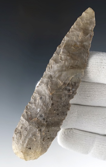 4 5/16" Archaic Blade made from Coshocton Flint. Found in Kentucky. Ex ...