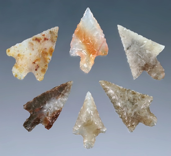 Set of 6 nice Wallula Gempoints recovered near the Columbia River in ...