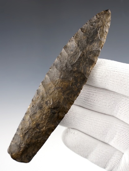5" Paleo Lanceolate made from patinated Coshocton Flint. Found in Stark ...