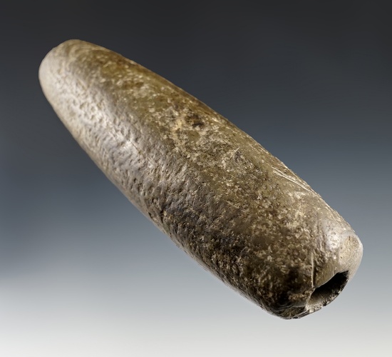 6" long Tube Bannerstone showing excellent age on the surface. Seneca ...