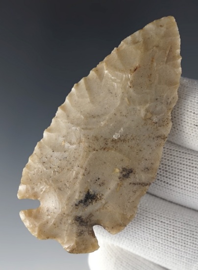 Semi-translucent 2 13/16" Notch-Base Dovetail - high-grade Flint. Found ...