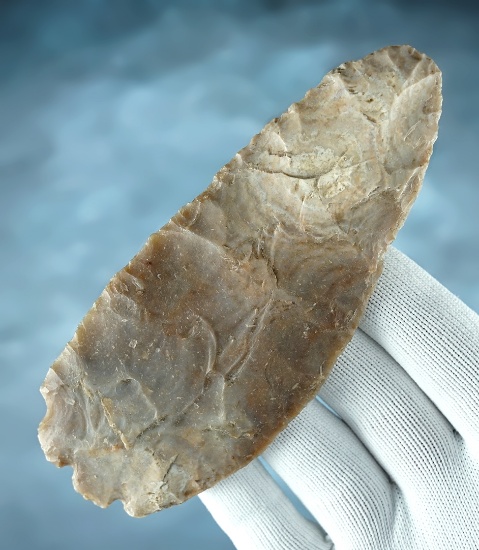 5 1/16" Archaic Base Tang Knife made from Chert. Found in Bandera Co ...