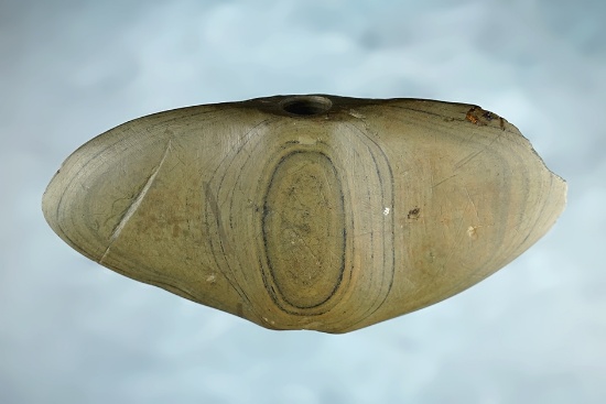 Deeply patinatd 5" Wing Bannerstone made from Banded Slate. Found in ...