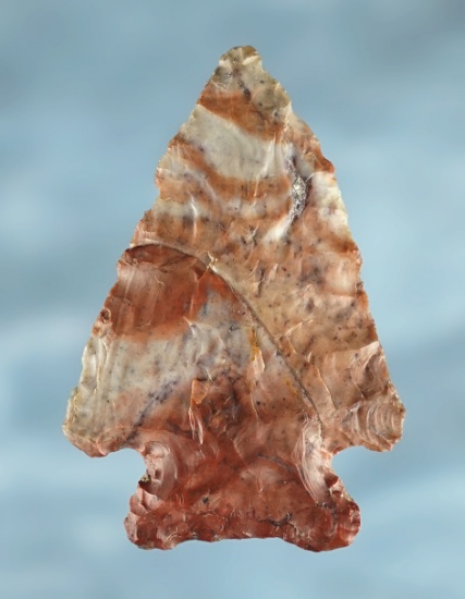 2" Pentagonal found in Ohio made from beautiful multi-color Flint Ridge ...