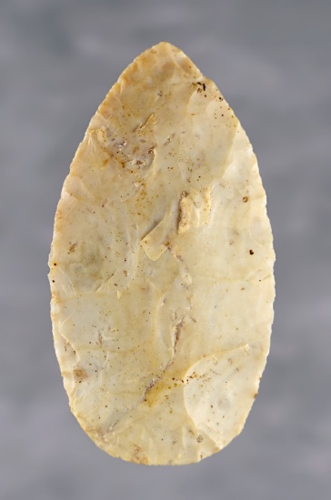3" Adena Cache Blade from Flint Ridge Flint. Franklin Co., Ohio. Ex ...