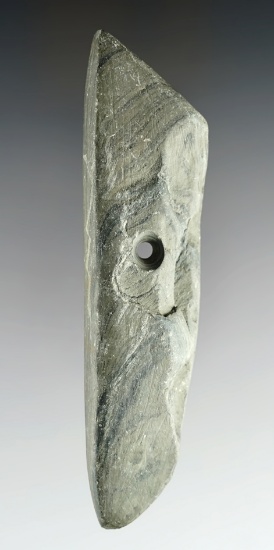 Highly unique shape to this 4 3/4" Banded Slate Pendant found in ...