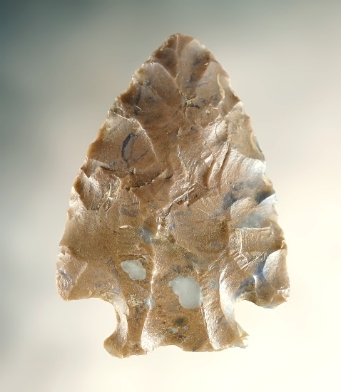 Rare material! 1 1/2" Ohio Cornernotch made from Pipe Creek Chert ...