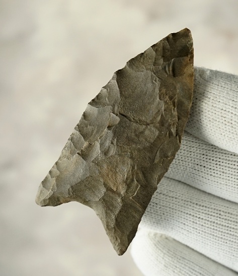 2 5/8" Paleo Wheeler made from Dover Chert. Adams Co., Mississippi. Ex ...