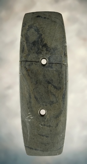 5 1/16" Rectangular Gorget that was found in two pieces in Richland Co ...
