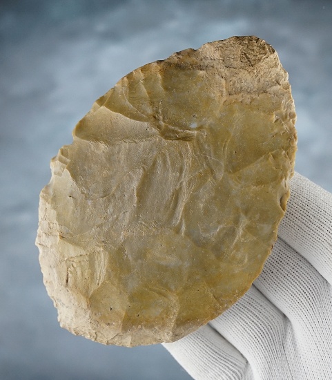 Nice 4 7/8" Cache Blade made from well patinated Hornstone. Found ...