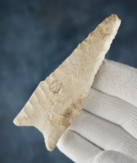 3 3/4" Dalton Drill found in Pettis Co., Missouri. Excellent ancient grinding to the stem sides ...