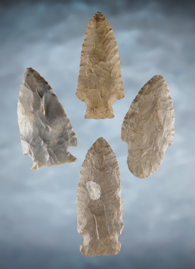 Set of 4 Tennessee Points in nice condition. The largest is 3 1/16 ...