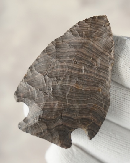2 5/16" Broad Blade - Flint Ridge Nethers Flint. Found in Licking Co ...