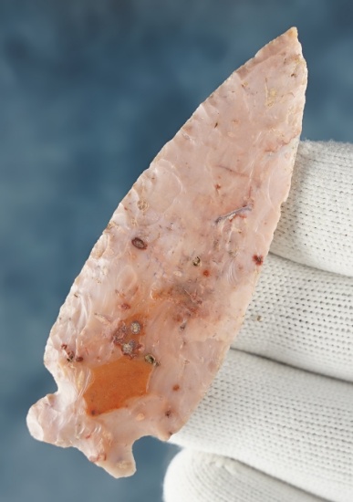 3" Archaic Cornernotch - Flint Ridge Flint. Found in Richland Co., Ohio ...